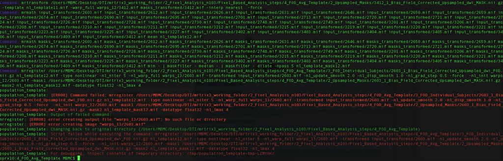 Population Template Error - MRtrix3 Community