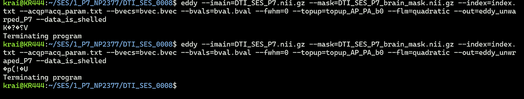 Error Eddy Preprocessing Mrtrix3 Community