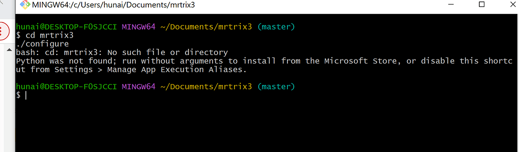 Installation and Running - MRtrix3 Community