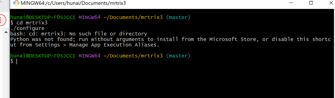 Installation and Running - MRtrix3 Community