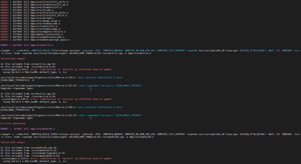 Error during configure and build MRtrix3 - error - MRtrix3 Community