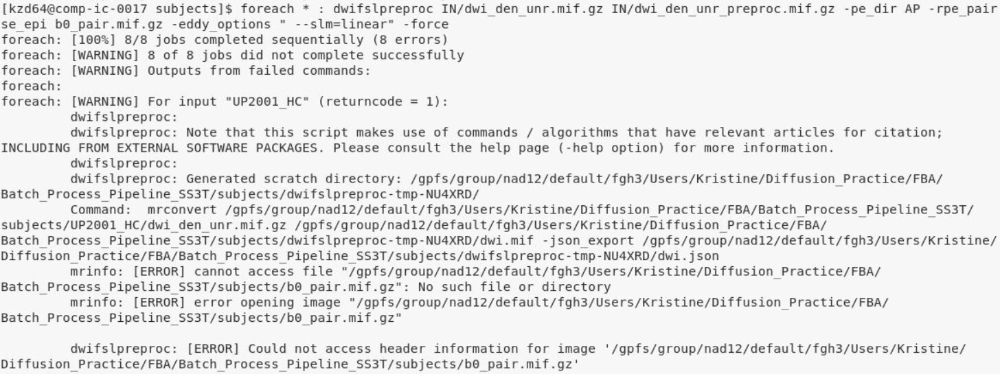 Dwifslpreproc and mrinfo errors - MRtrix3 Community